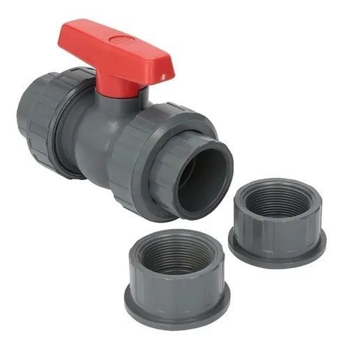 Válvula bola semi-industrial doble tuerca unión 2 1/2 pulg. cementar - VSA22A750 - Deriego